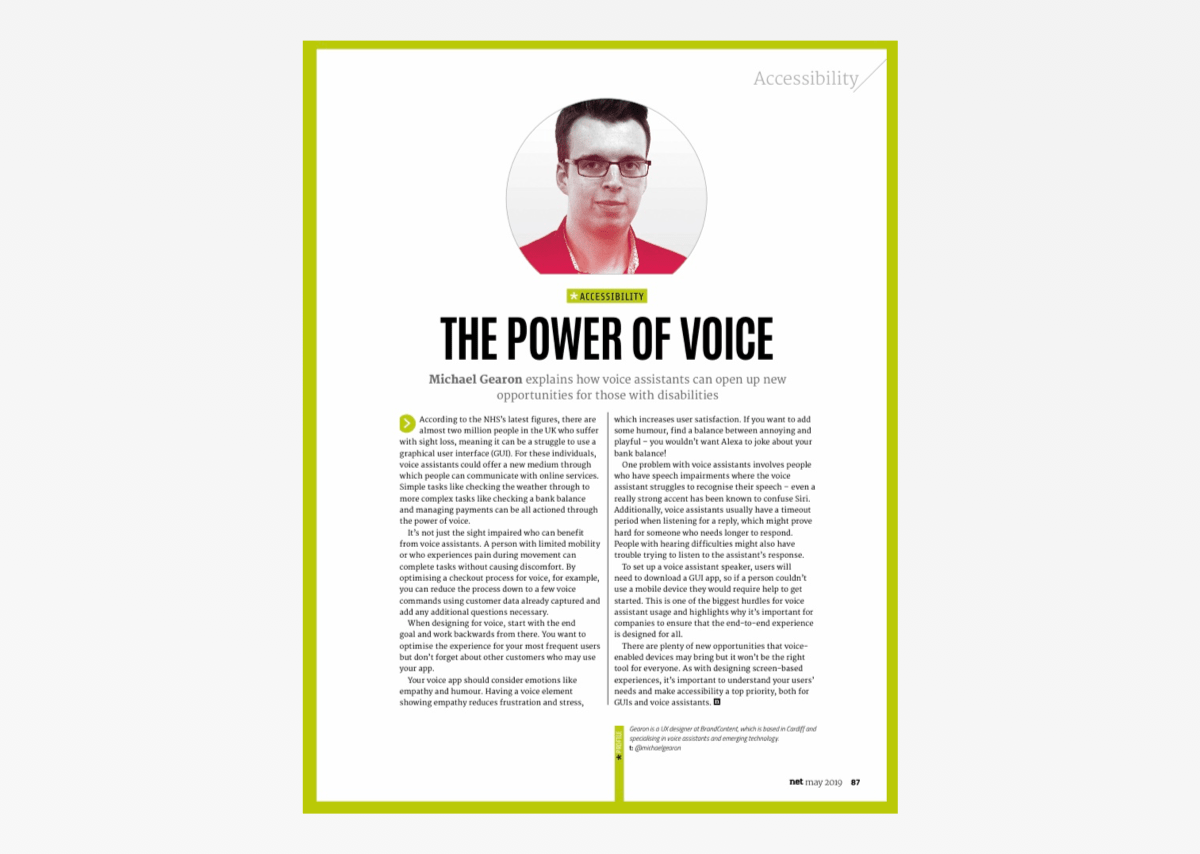 Net May 2019 - "The Power of Voice" | Michael Gearon